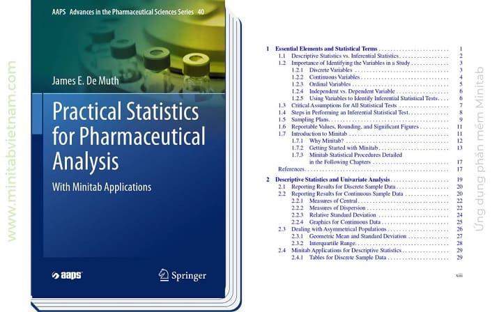 Tài liệu ứng dụng Minitab trong phân tích dược phẩm: “Practical Statistics for Pharmaceutical ...